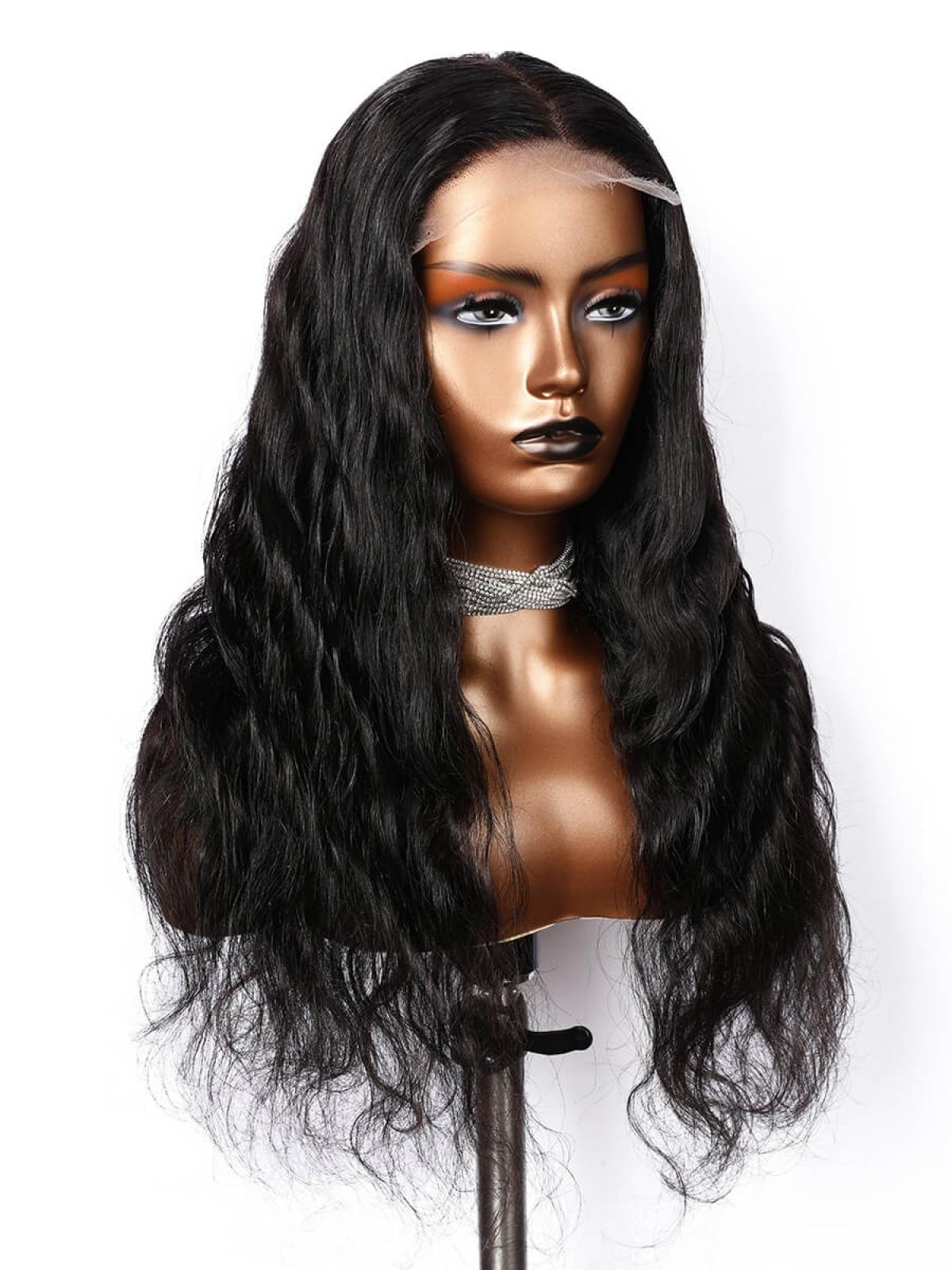 DELLA-BEGINNERS’WIG COLLECTIO -10-MIN LACE WIG-BLACK LOOSE WAVE-LACE ...