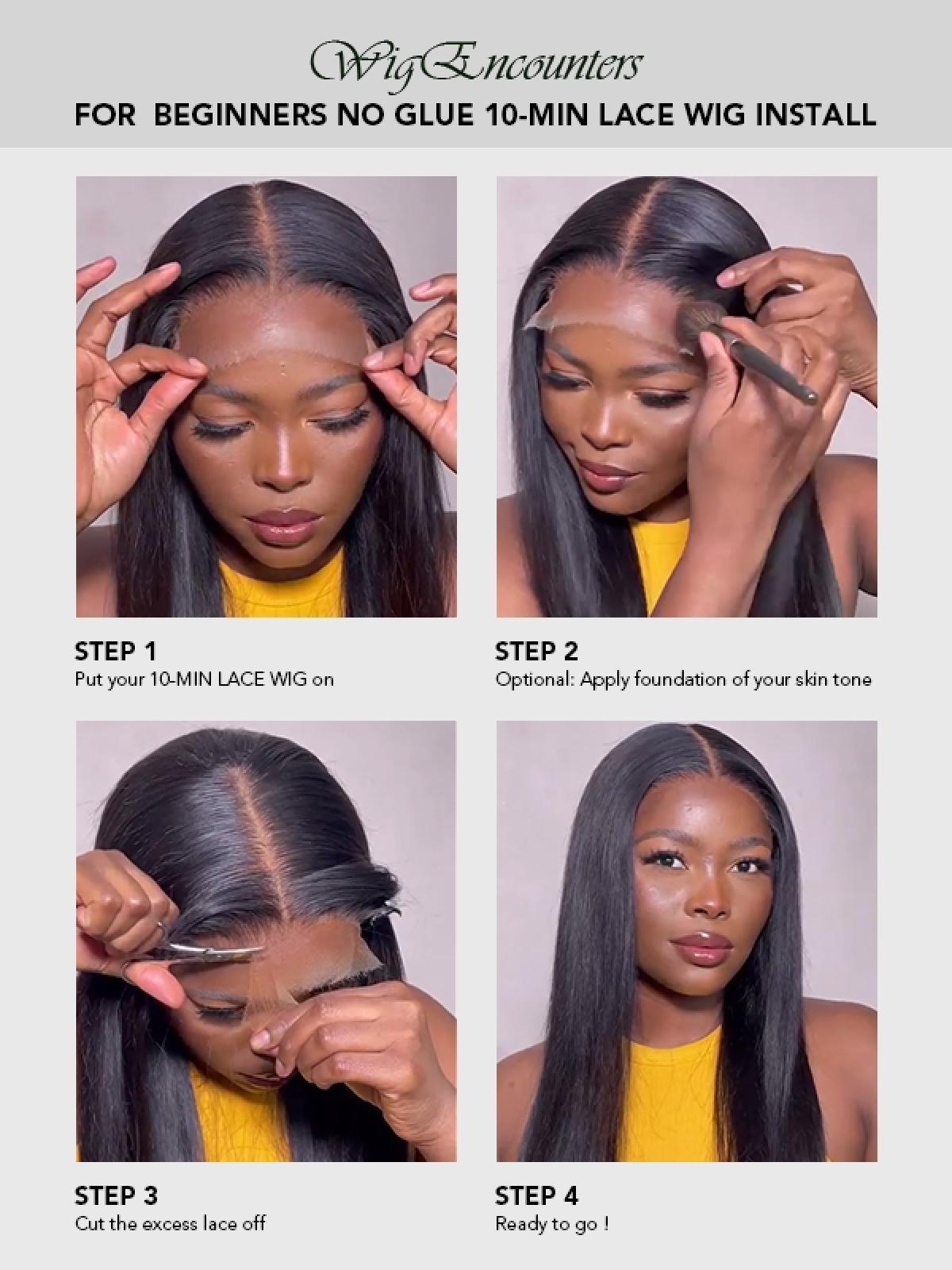 DELLA-BEGINNERS’WIG COLLECTIO -10-MIN LACE WIG-BLACK LOOSE WAVE-LACE ...